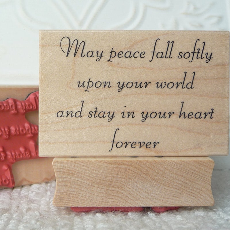 Message Rubber Stamp - Etsy