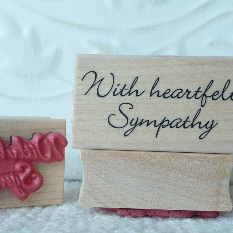 Sympathy Stamp - Etsy