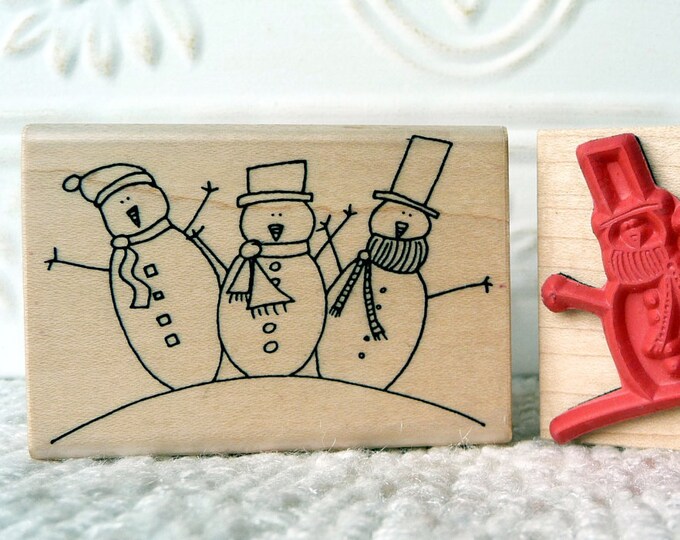 Frosty the Snowman Rubber Stamp From Oldislandstamps - Etsy