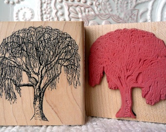 Bare tree stamp | Etsy