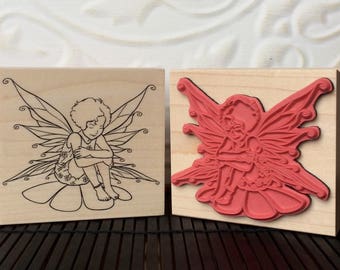 Fairy Rubber Stamp | Etsy
