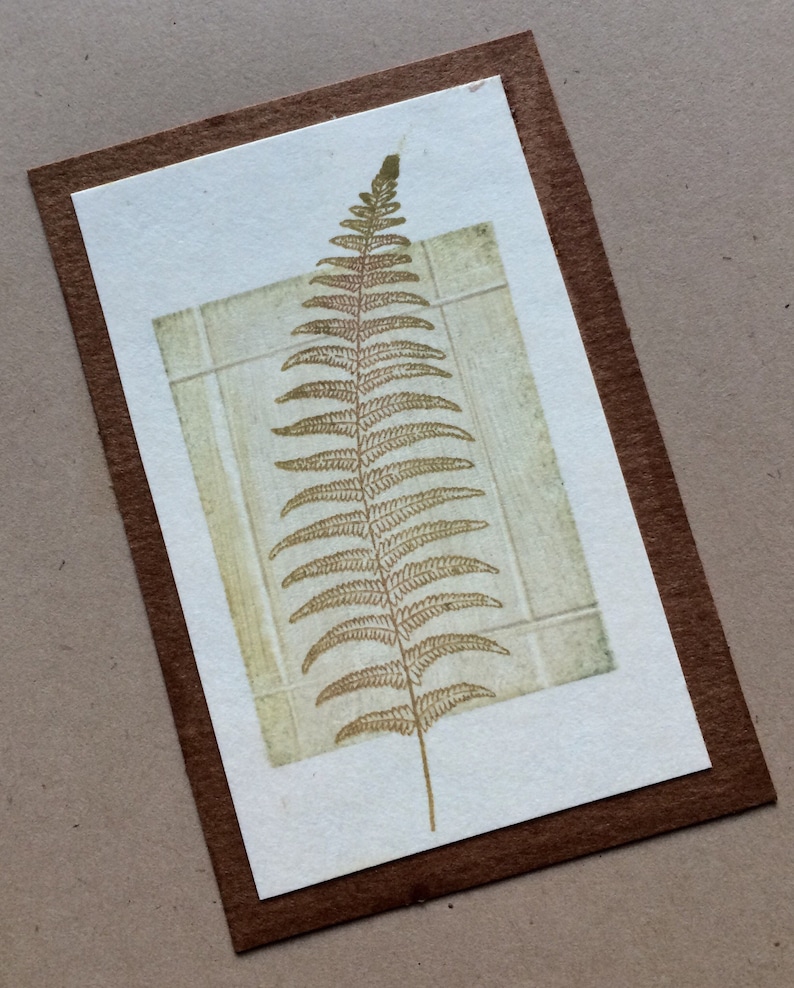 Small Fern Rubber Stamp From Oldislandstamps - Etsy