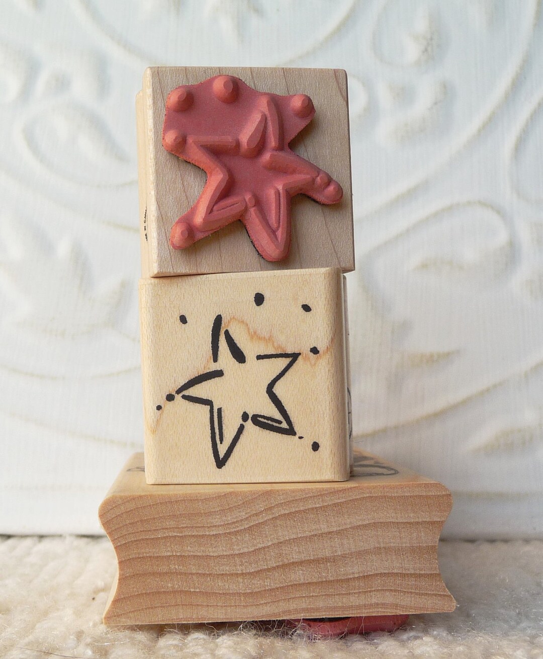 Star Rubber Stamp From Oldislandstamps - Etsy