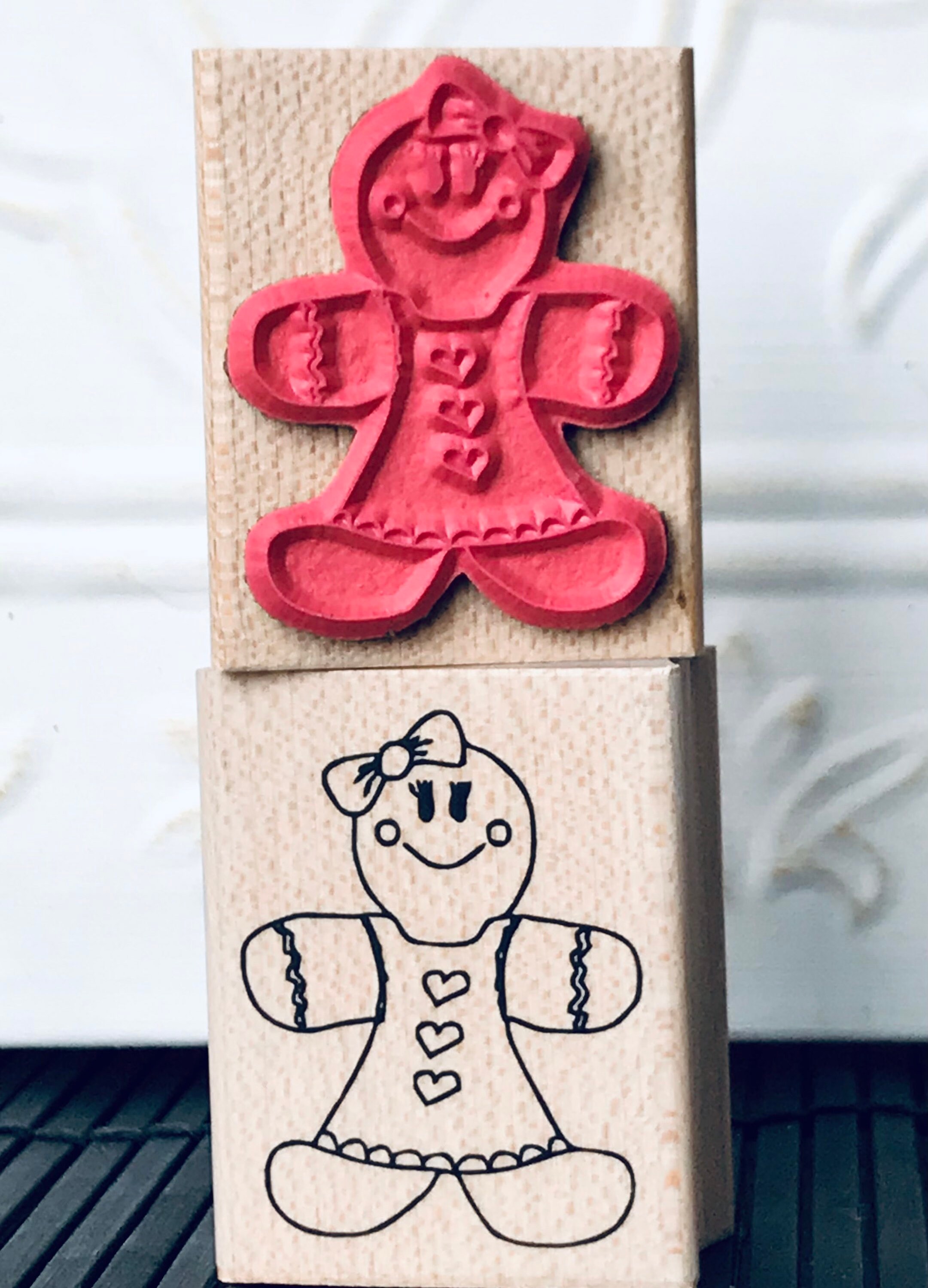 Ginger Gingerbread Girl Rubber Stamp From Oldislandstamps - Etsy