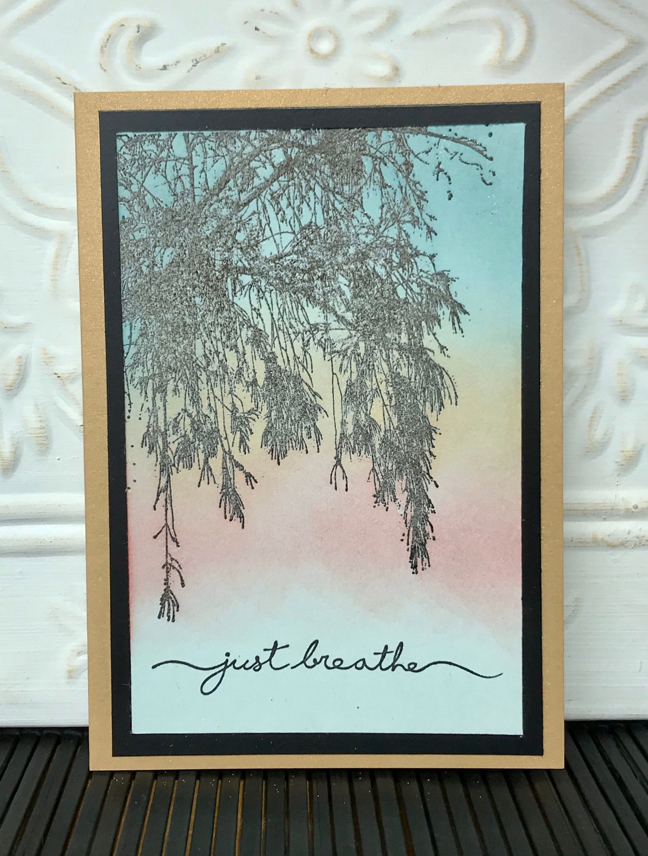 Just Breathe Rubber Stamp From Oldislandstamps - Etsy
