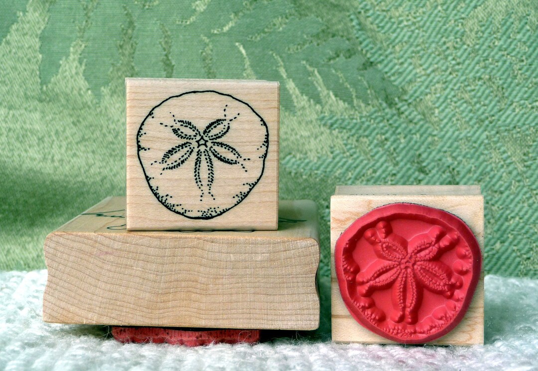 Small Sand Dollar Rubber Stamp From Oldislandstamps - Etsy