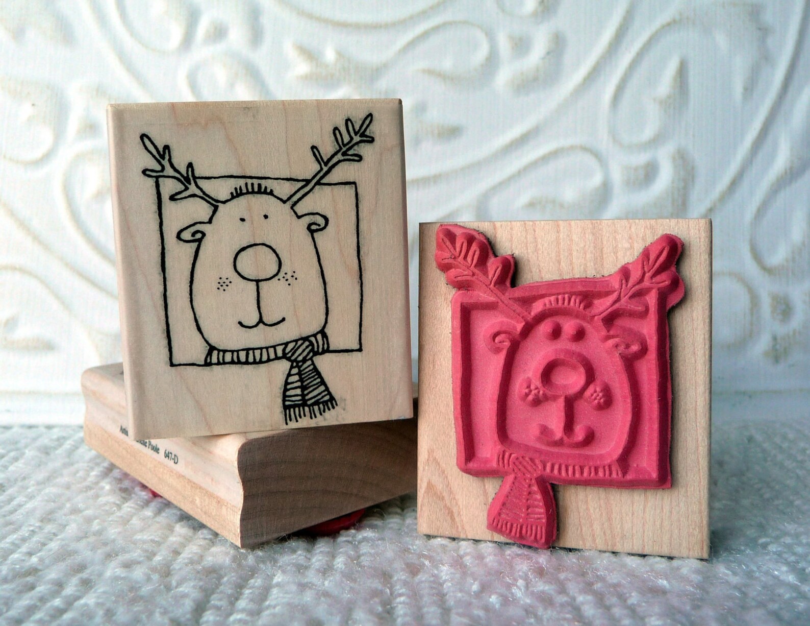 Rudolph Rubber Stamp From Oldislandstamps - Etsy