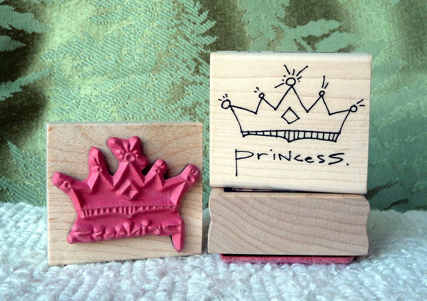 Princess Crown Rubber Stamp From Oldislandstamps | Etsy