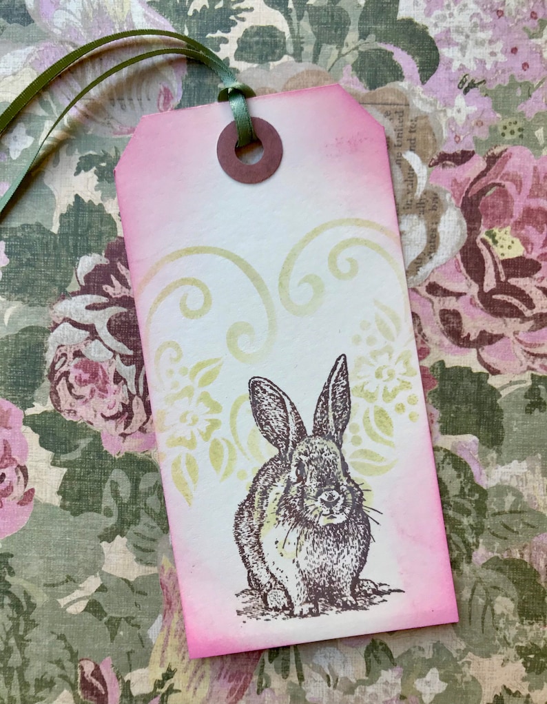 Bunny Rabbit Rubber Stamp From Oldislandstamps - Etsy
