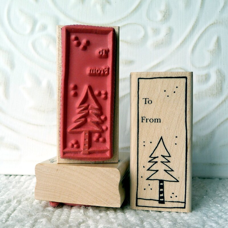 Xmas Rubber Stamp - Etsy