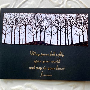 May Peace Fall Softly Verse Rubber Stamp From Oldislandstamps - Etsy
