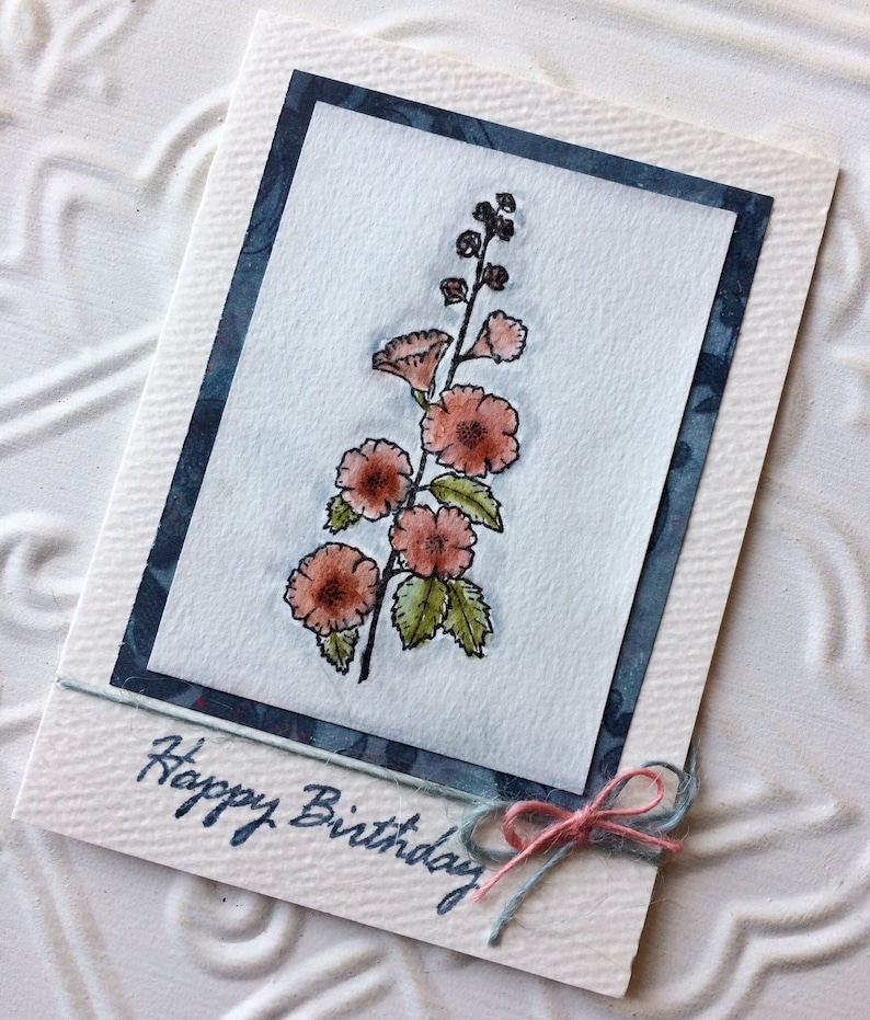 Happy Birthday Rubber Stamp From Oldislandstamps - Etsy