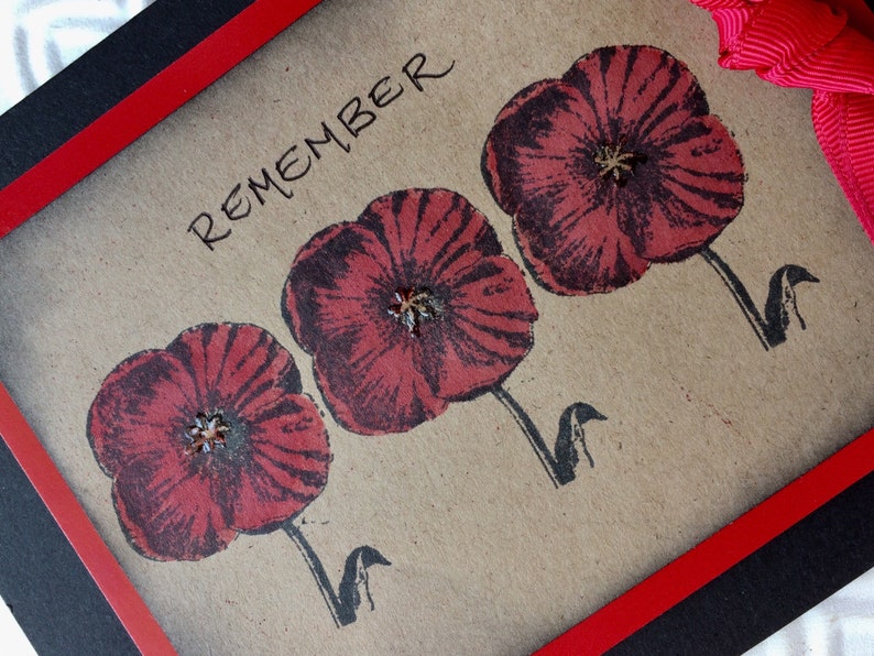 Vintage Poppy Flower Rubber Stamp From Oldislandstamps - Etsy
