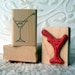 Martini Glass Rubber Stamp From Oldislandstamps - Etsy