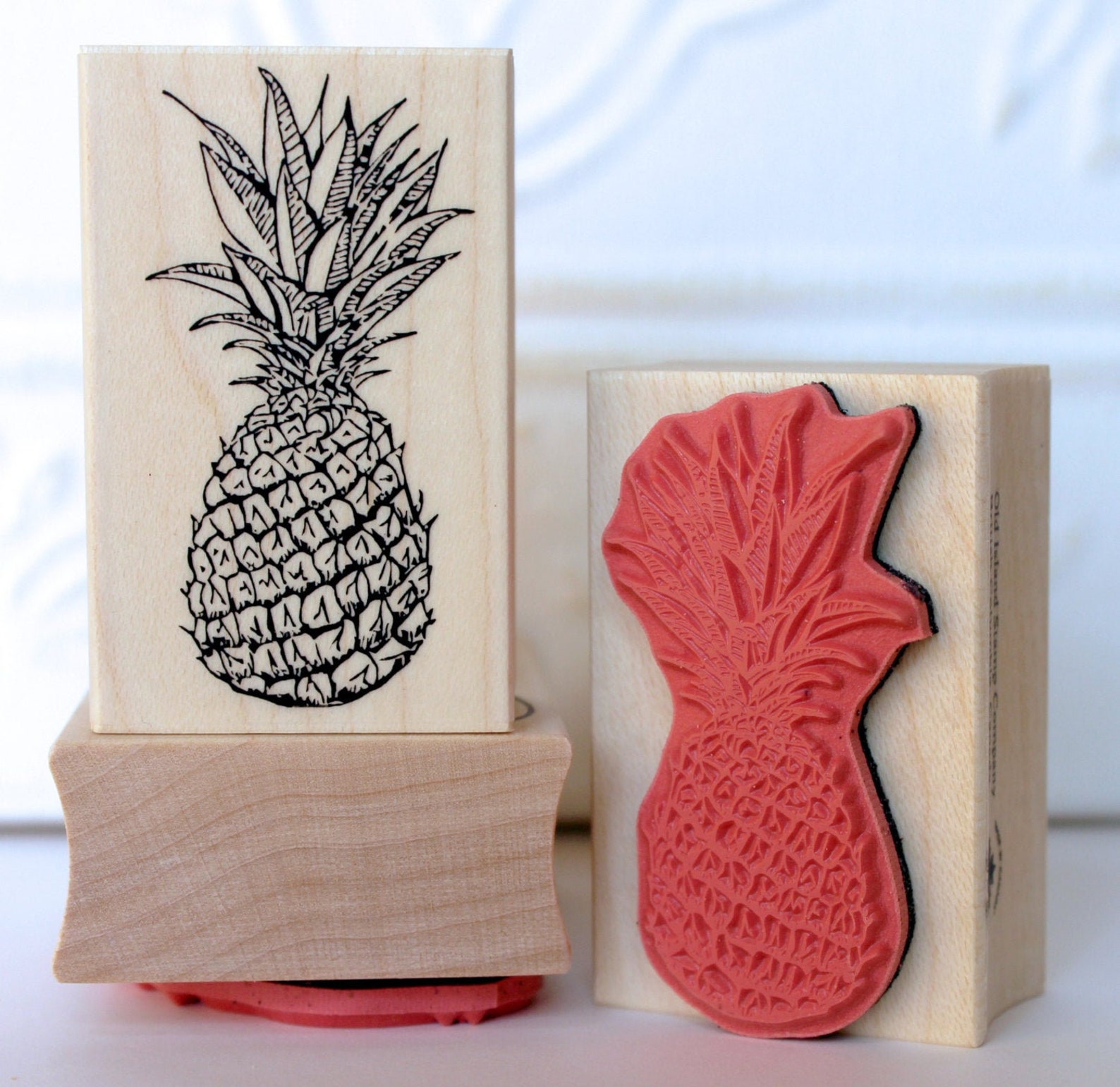 Pineapple Fruit Rubber Stamp From Oldislandstamps - Etsy