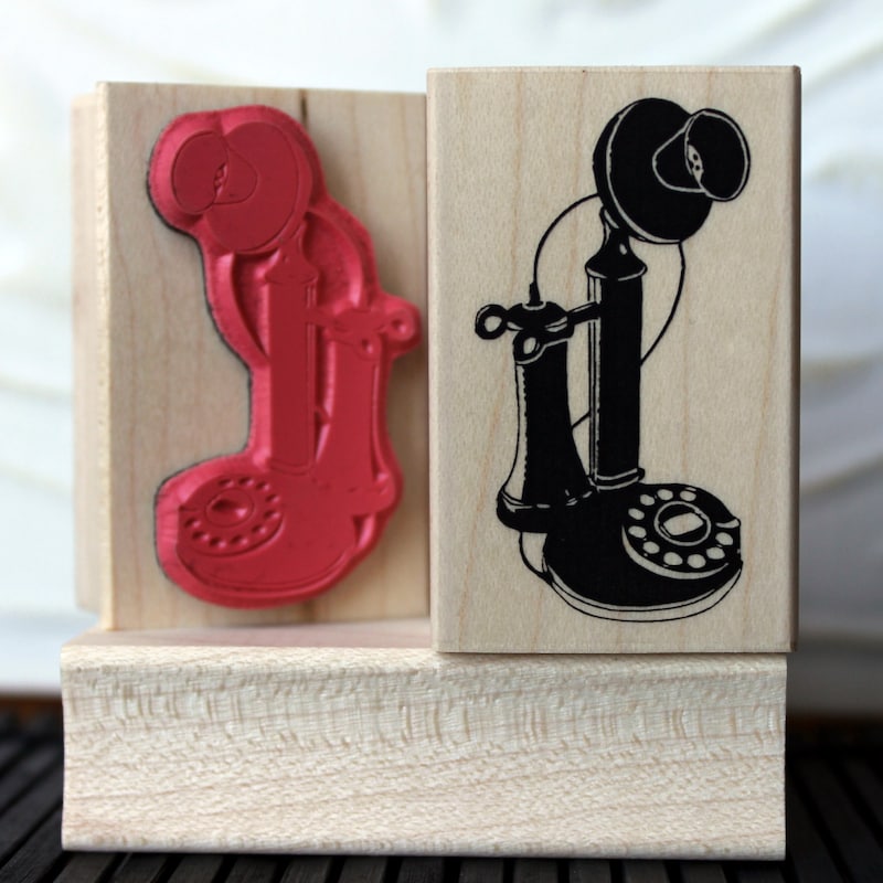 Telephone Stamp - Etsy