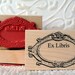 Roman Bookplate Ex Libris Rubber Stamp From Oldislandstamps - Etsy