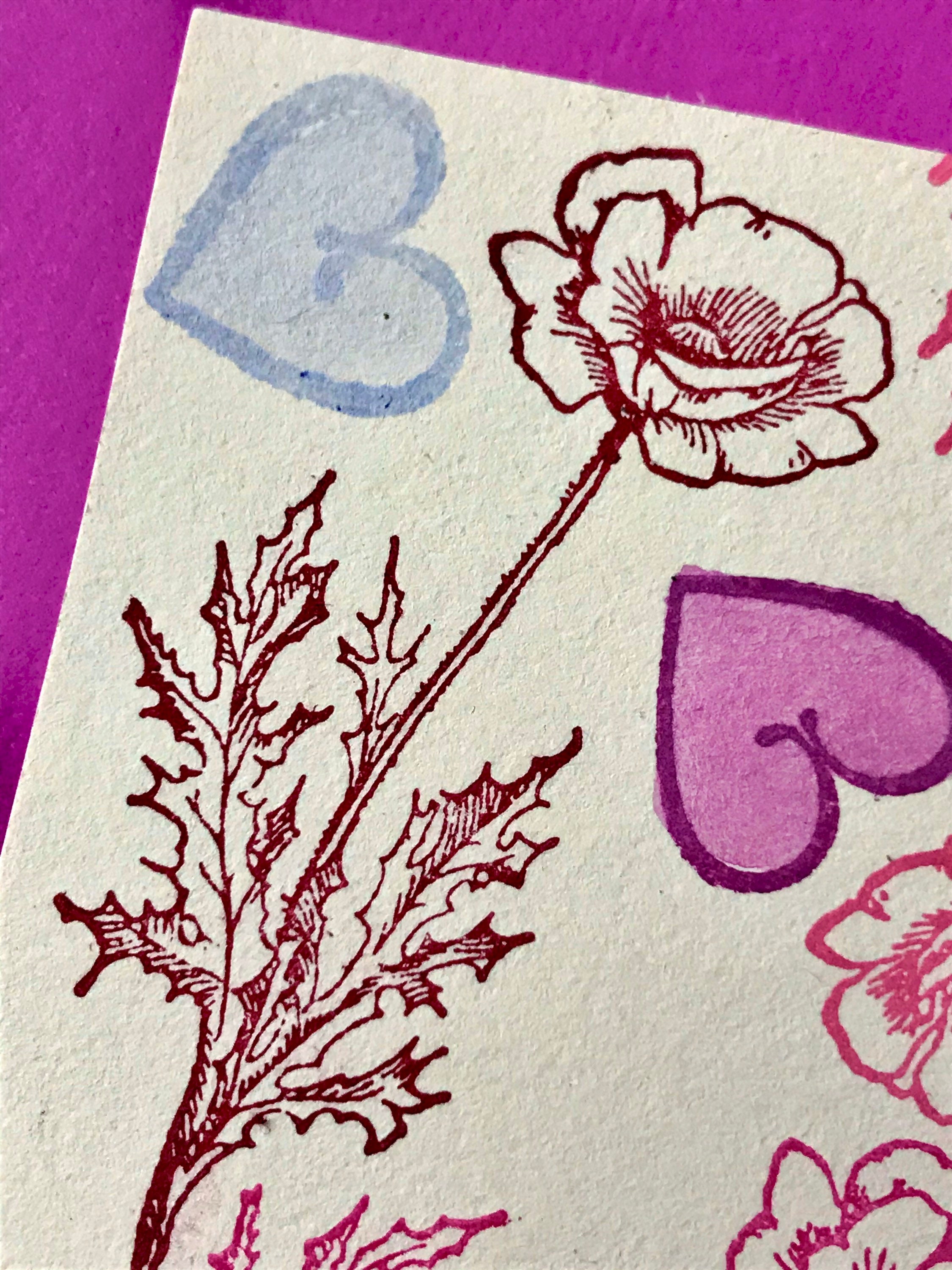 Poppy Flower Rubber Stamp From Oldislandstamps - Etsy
