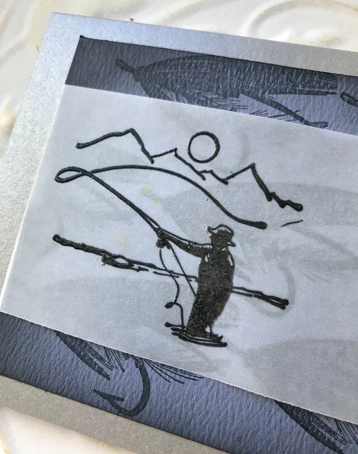 Fishing Fly Lure Rubber Stamp From Oldislandstamps - Etsy