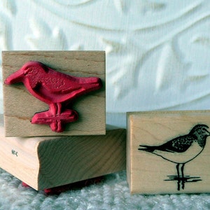 Sandpiper Bird Rubber Stamp From Oldislandstamps - Etsy