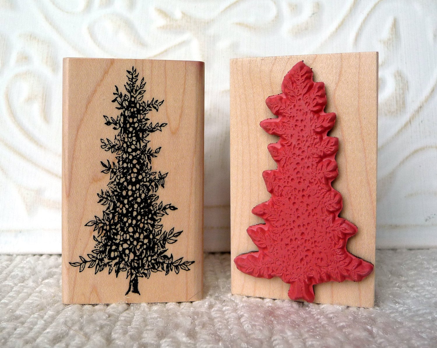 Vintage Tree Rubber Stamp From Oldislandstamps | Etsy