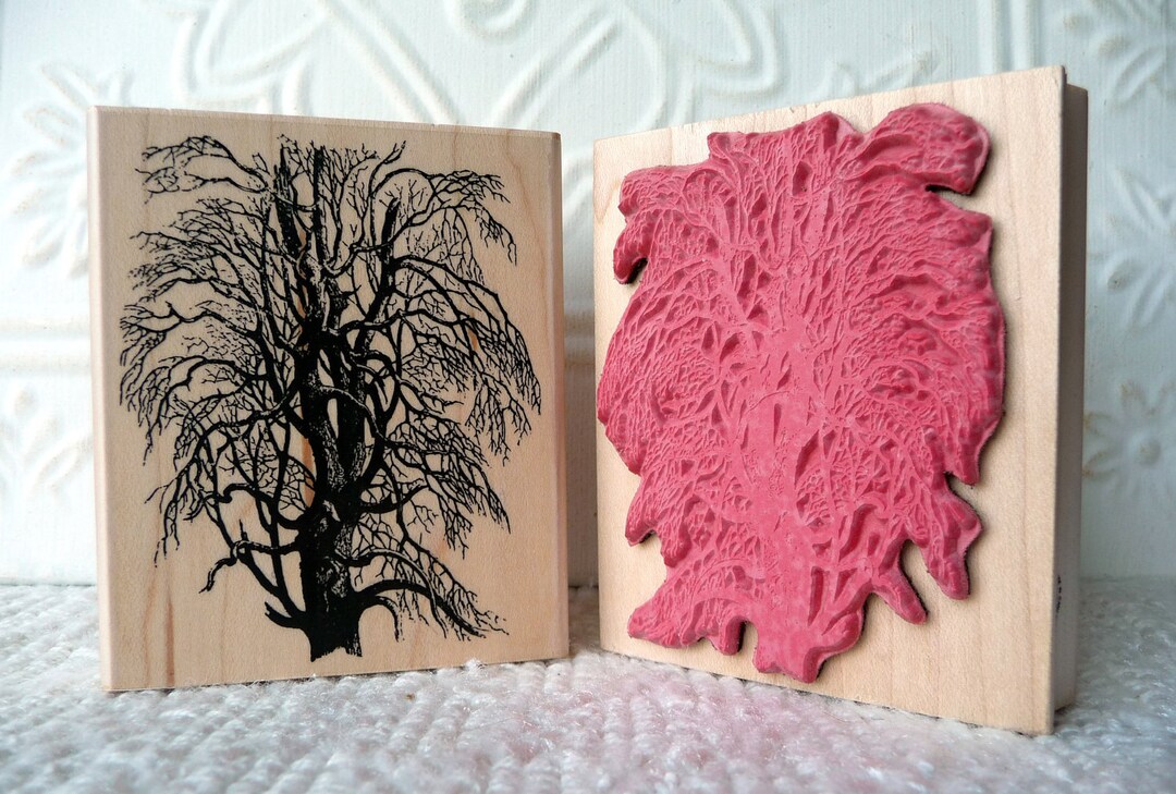 Spooky Tree Rubber Stamp From Oldislandstamps - Etsy