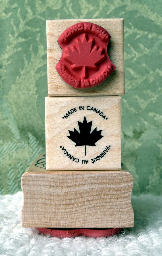 Made in Canada rubber stamp from oldislandstamps | Etsy