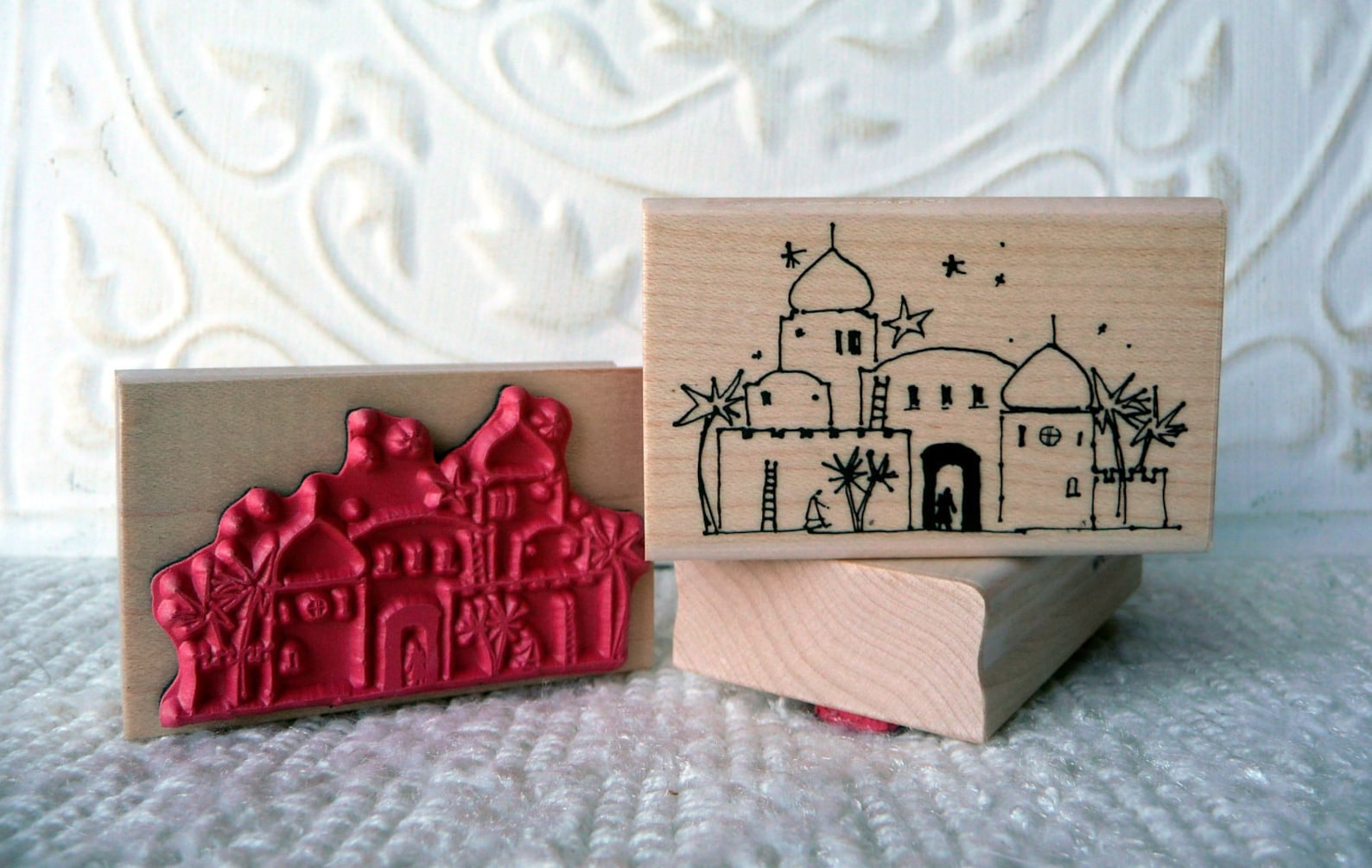 Bethlehem Rubber Stamp From Oldislandstamps | Etsy