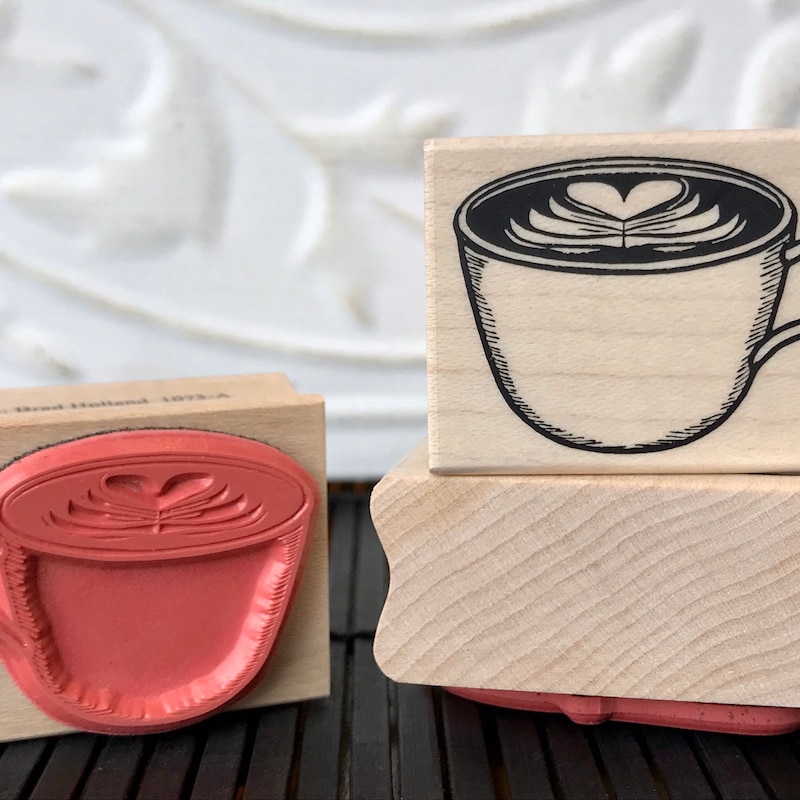 Coffee Cup Stamp - Etsy