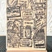 Passport Collage Rubber Stamp From Oldislandstamps - Etsy