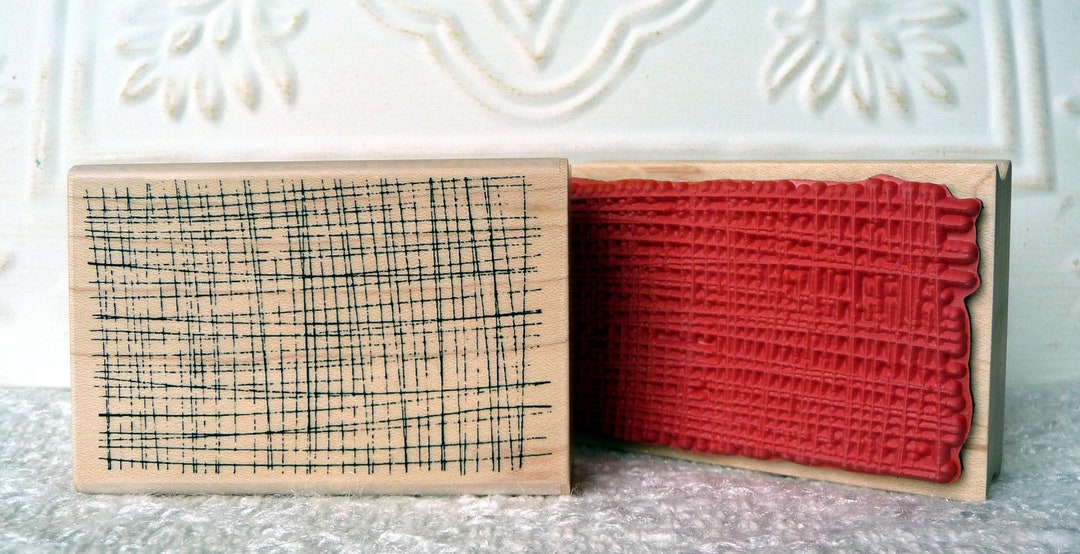 Mesh Background Rubber Stamp From Oldislandstamps - Etsy