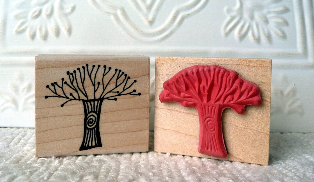 My First Tree Rubber Stamp From Oldislandstamps - Etsy