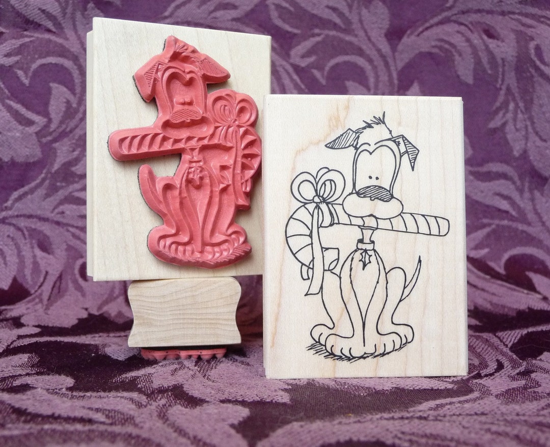 Christmas Boomer Rubber Stamp From Oldislandstamps - Etsy