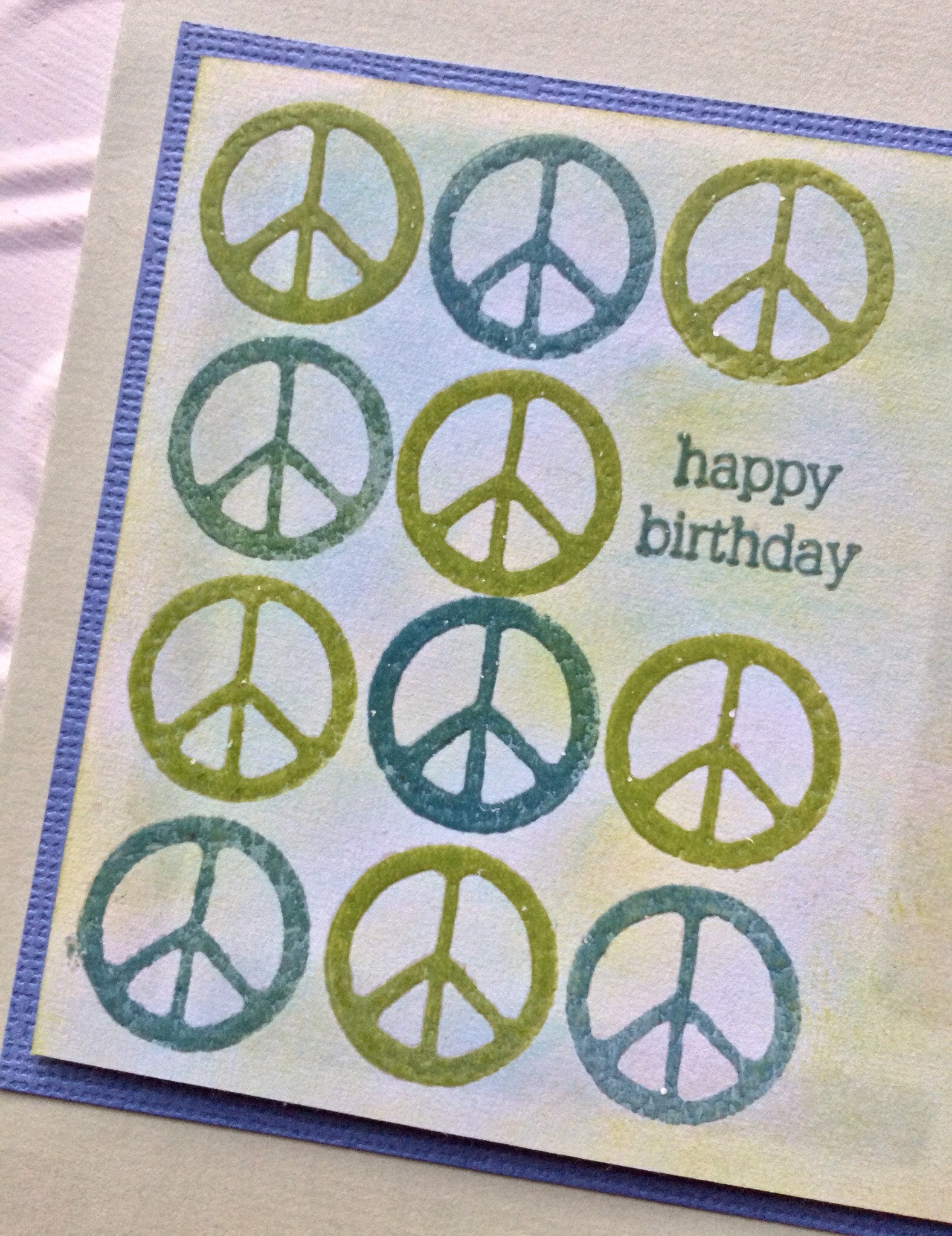 Peace sign rubber stamp from oldislandstamps | Etsy