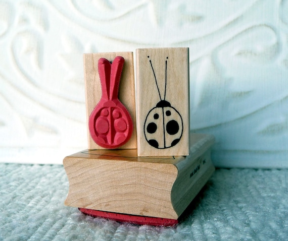 Ladybug Rubber Stamp From Oldislandstamps | Etsy