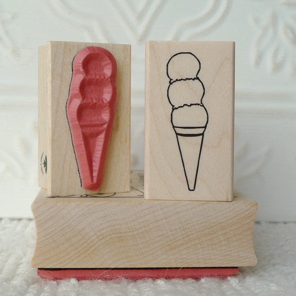 Ice Cream Cone Stamp - Etsy