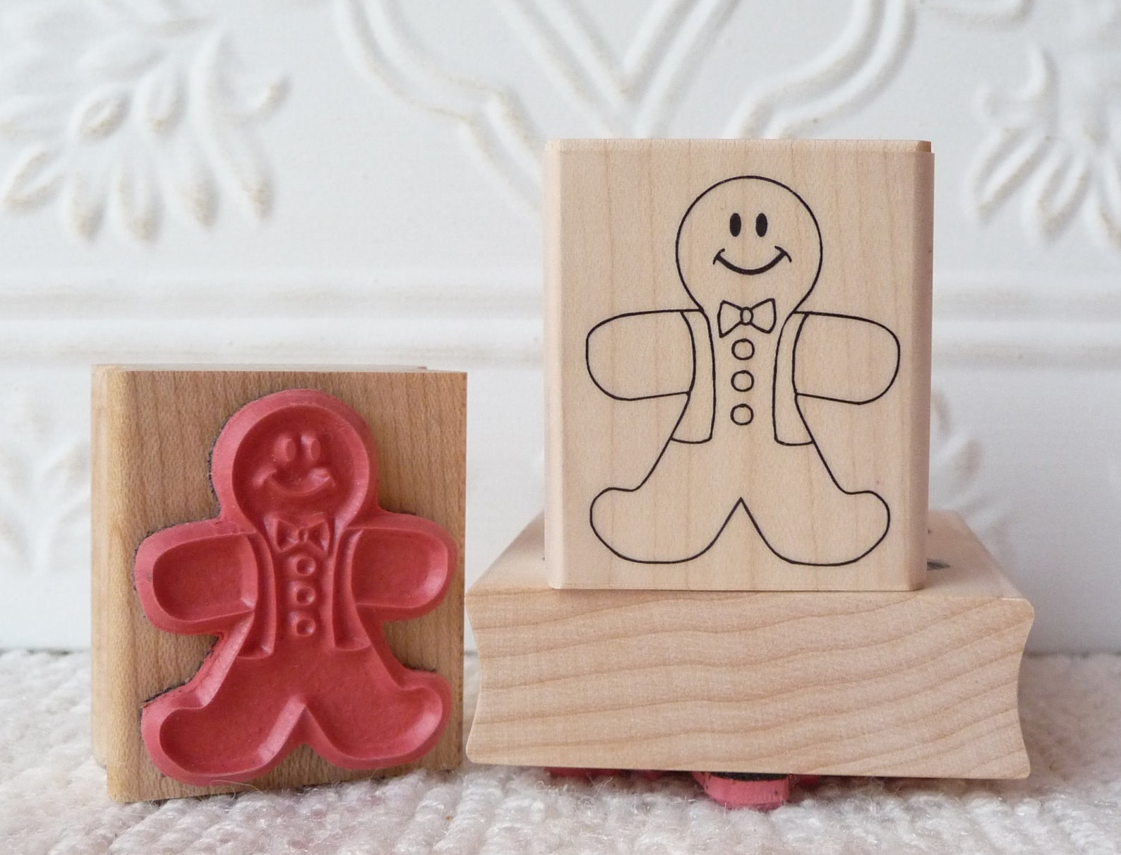 Gingerbread Boy Rubber Stamp From Oldislandstamps - Etsy