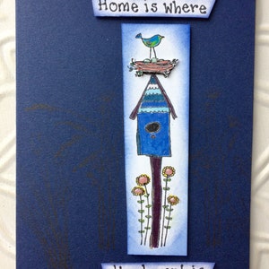 Community Bird House Rubber Stamp From Oldislandstamps - Etsy