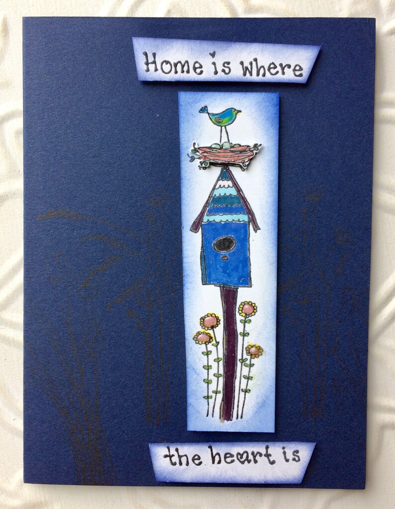 Community Bird House Rubber Stamp From Oldislandstamps - Etsy