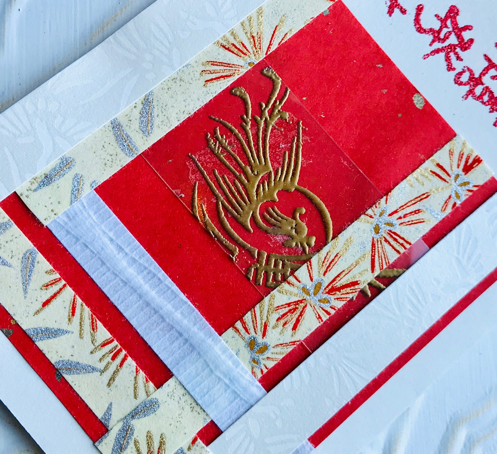 Phoenix and Shou Chinese Rubber Stamp From Oldislandstamps - Etsy