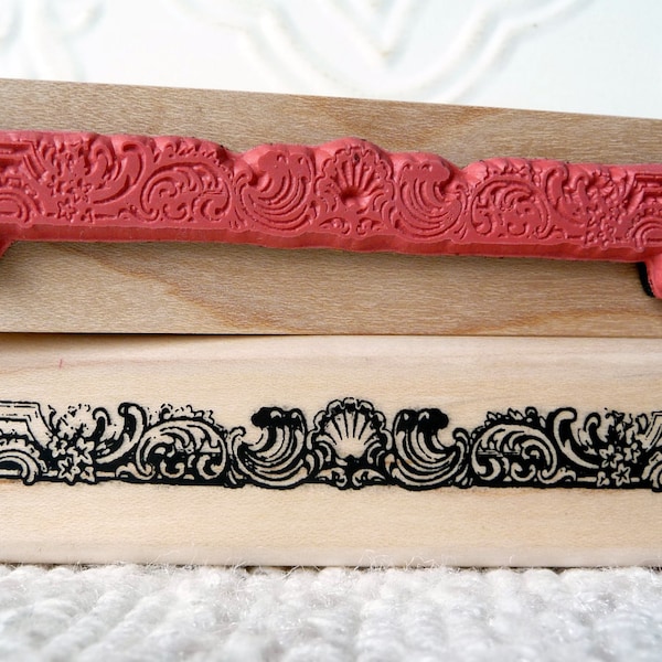 Border Rubber Stamp - Etsy