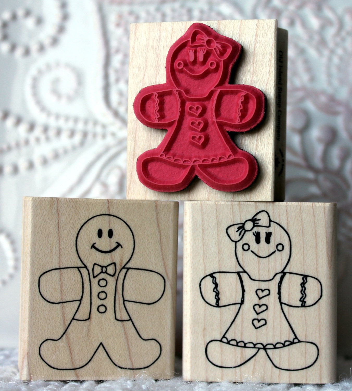 Ginger Gingerbread Girl Rubber Stamp From Oldislandstamps - Etsy