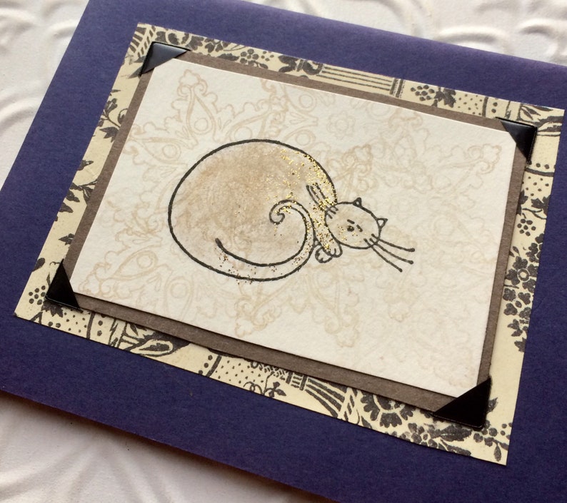 Cat Nap Rubber Stamp From Oldislandstamps - Etsy