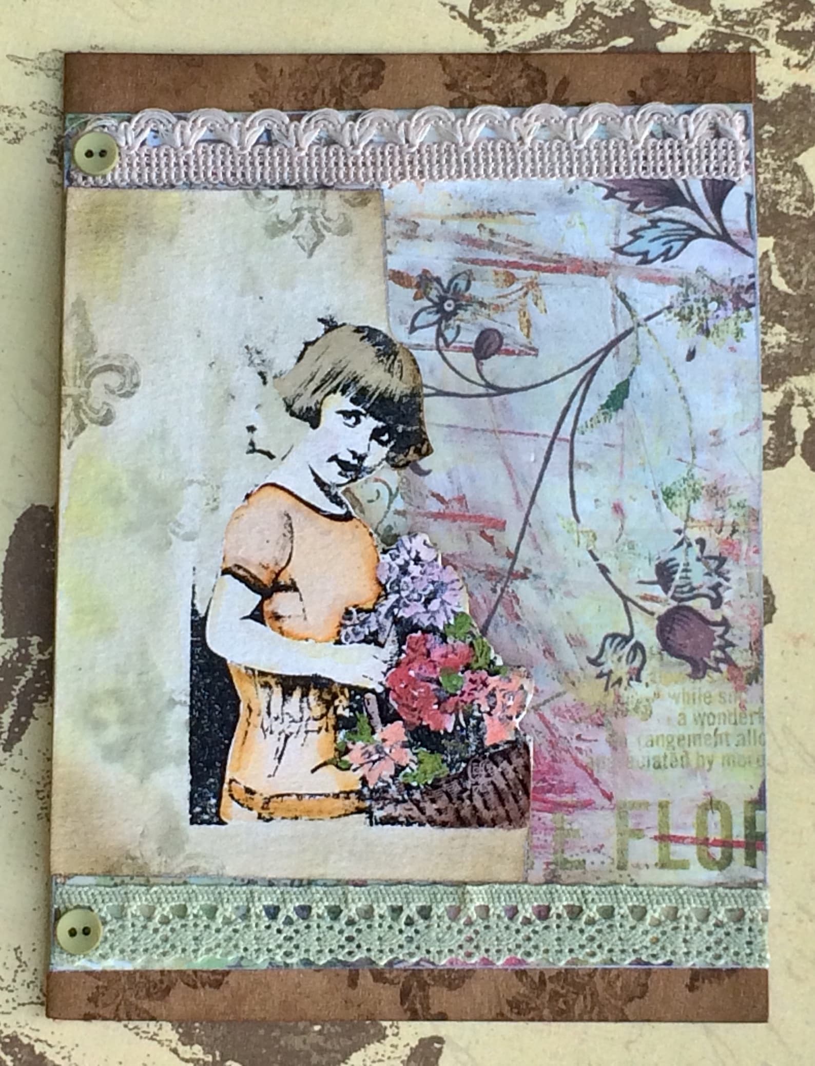 Vintage Girl Photo Rubber Stamp From Oldislandstamps - Etsy