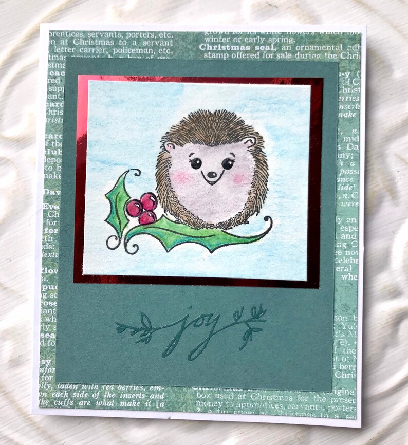 Holly Corner Rubber Stamp From Oldislandstamps - Etsy