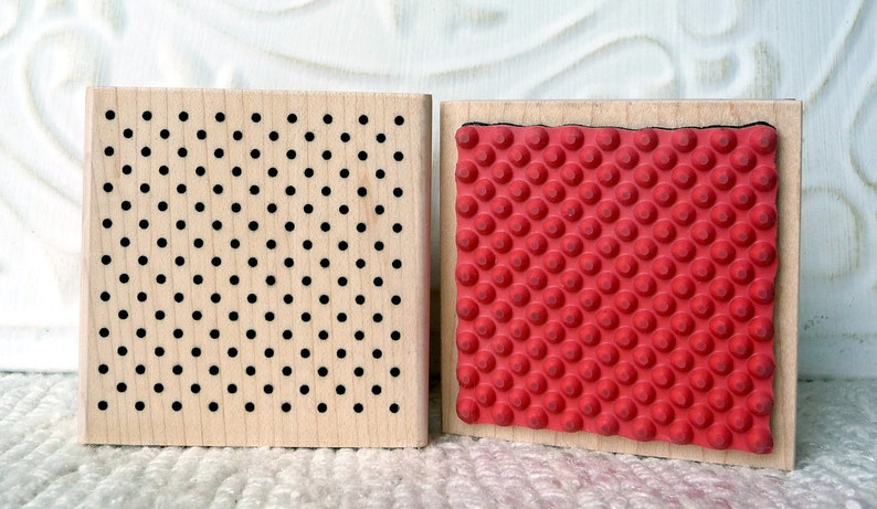 Polka Dots Rubber Stamp From Oldislandstamps - Etsy