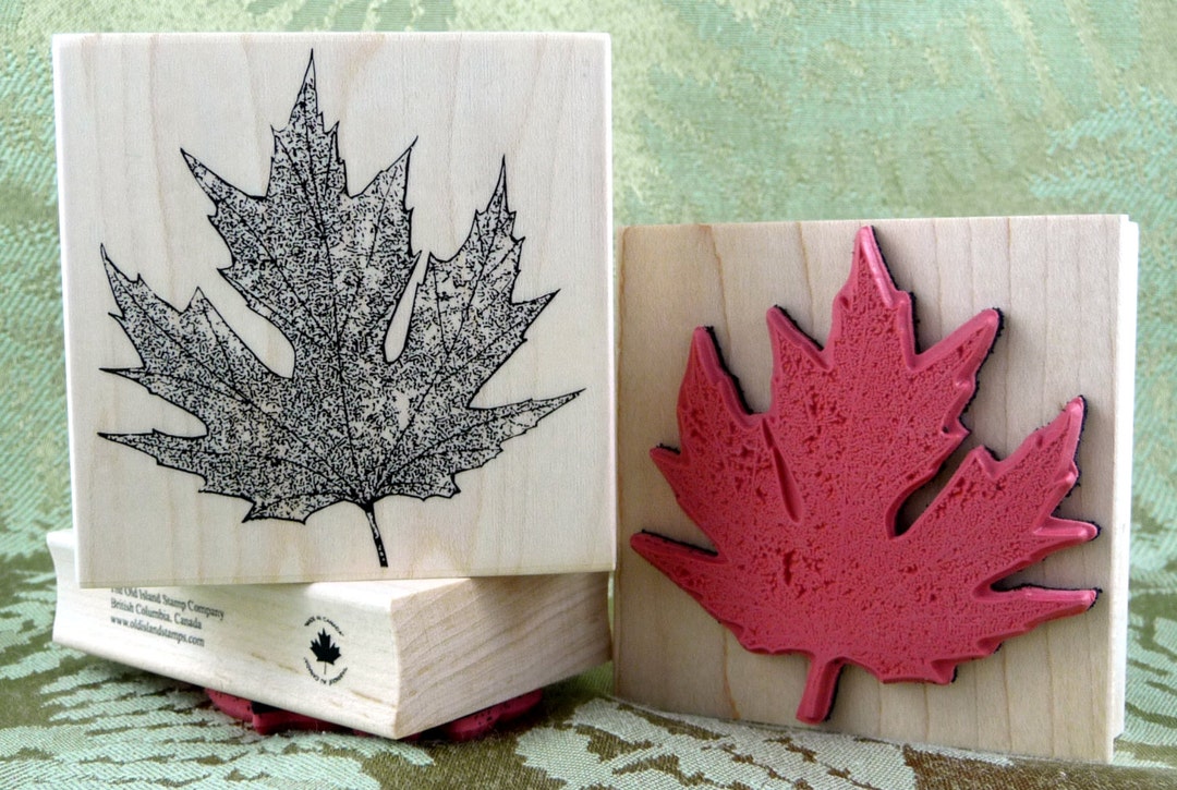 Quebec Maple Leaf Rubber Stamp From Oldislandstamps - Etsy