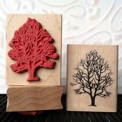 Oak Leaf Rubber Stamp From Oldislandstamps - Etsy