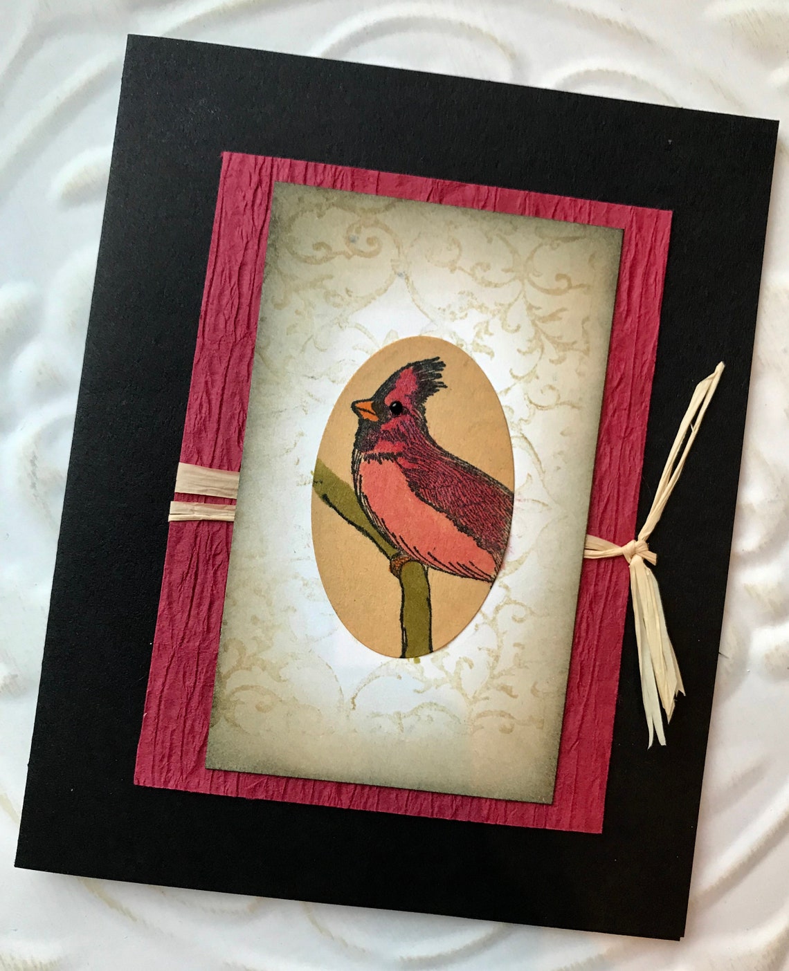 Cardinal Bird Rubber Stamp From Oldislandstamps - Etsy