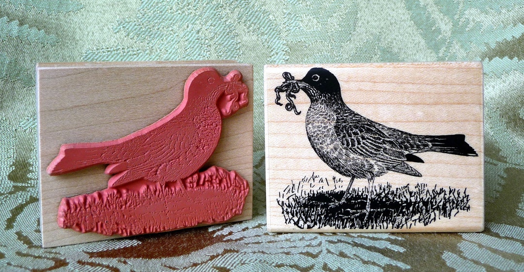 Robin Rubber Stamp From Oldislandstamps - Etsy